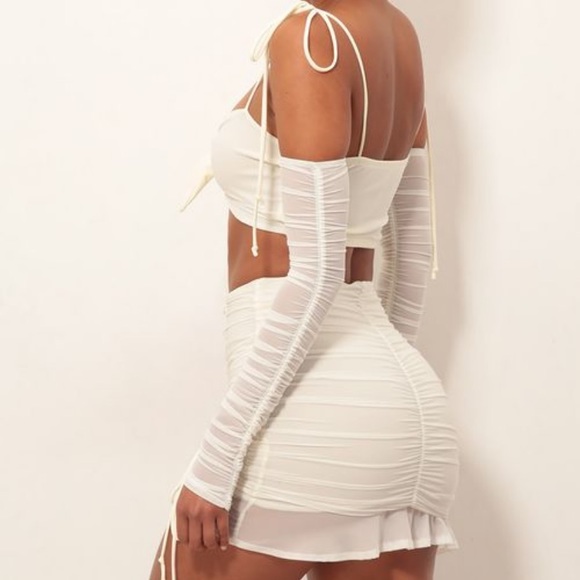 Lucy in the Sky | Dresses | Brand New Luciana White Two Piece Set | Poshmark